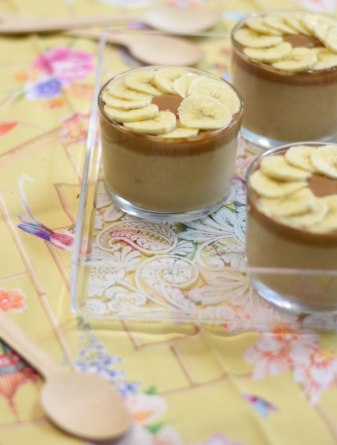 Pannacotta de Gofio con dulce de leche y plátano – La Cocinita Cupcakes